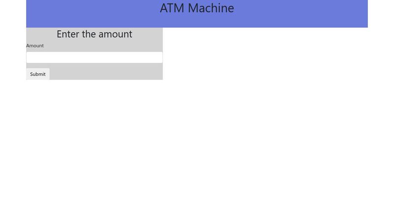 ATM javaScript