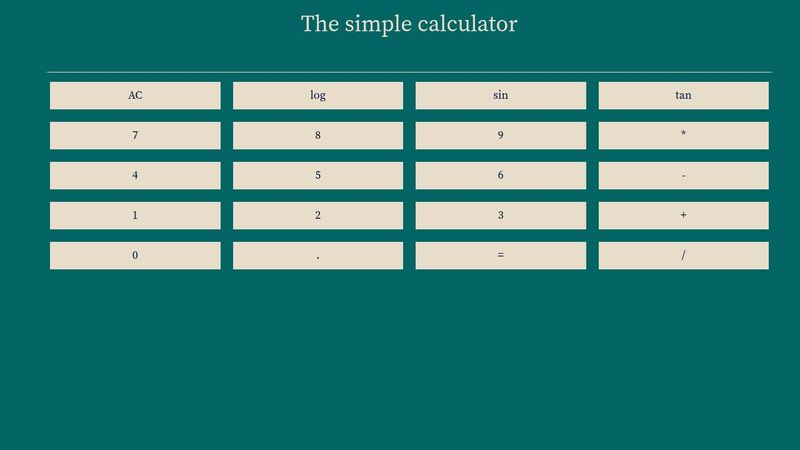 Bootstrap Responsive Calculator