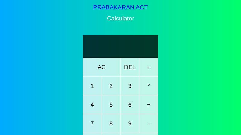 JavaScript Calculator