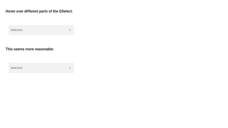 QSelect cursor issue with use-input