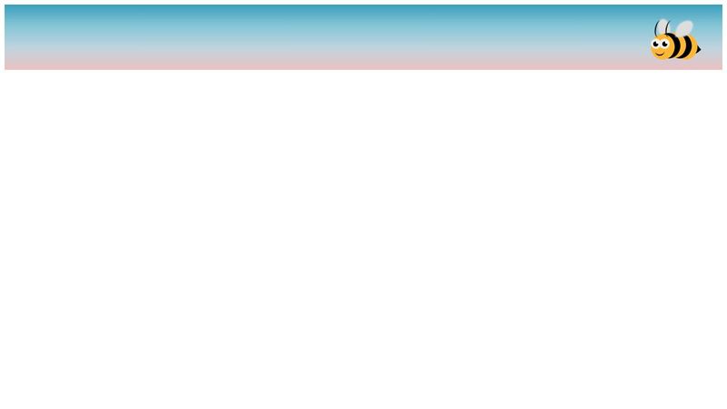 Pure HTML and CSS - Flying Bee Banner with clouds