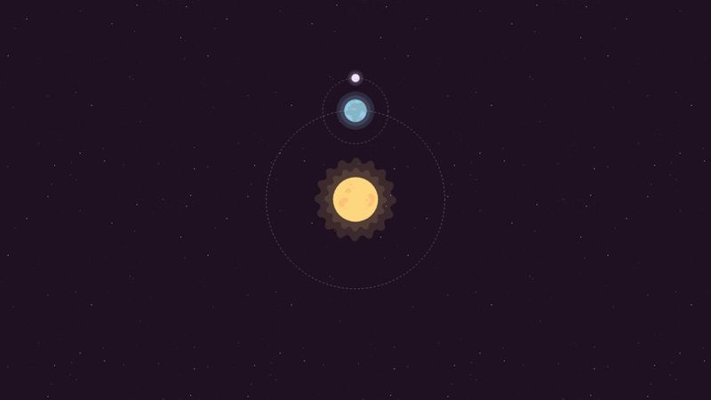 Demo Sun Rays Pulsing -- CSS Animation -- Earth Rotation
