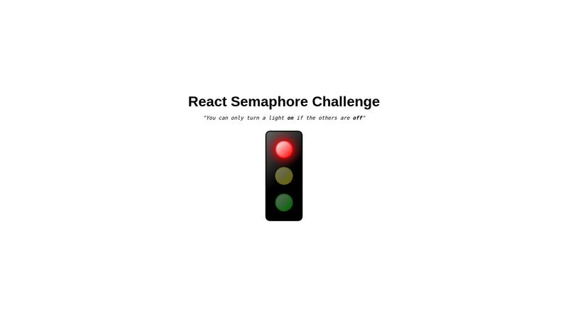 React Semaphore Challenge 