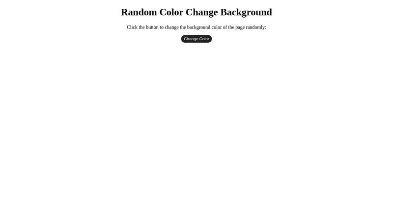 Random background color change