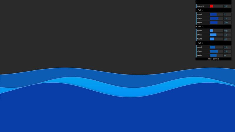 Waves animation in Canvas