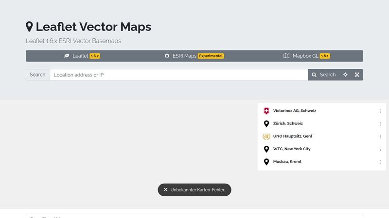 Leaflet Vector Basemaps