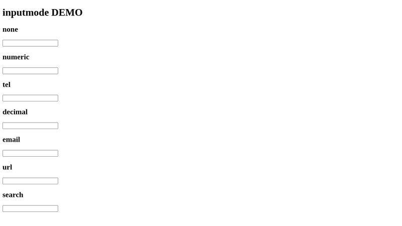 inputmode