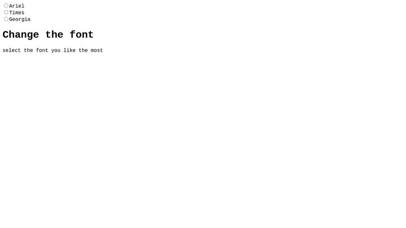 Change Font change-font
