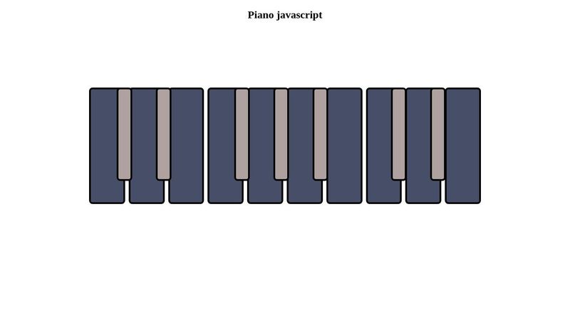 Js Piano sound