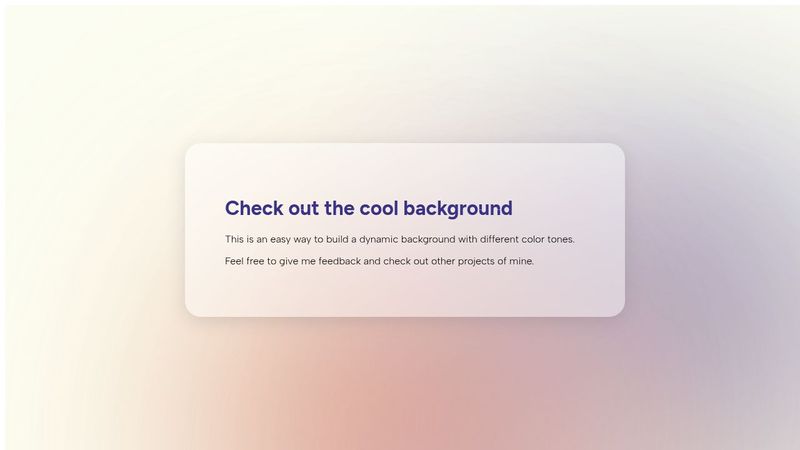 Dynamic background only CSS and HTML