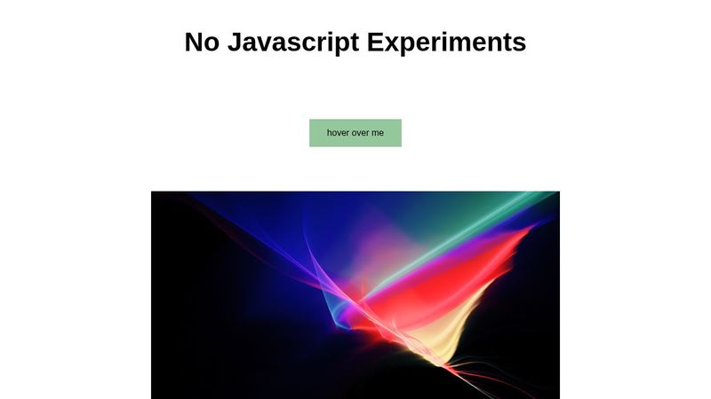 No JS Experiments