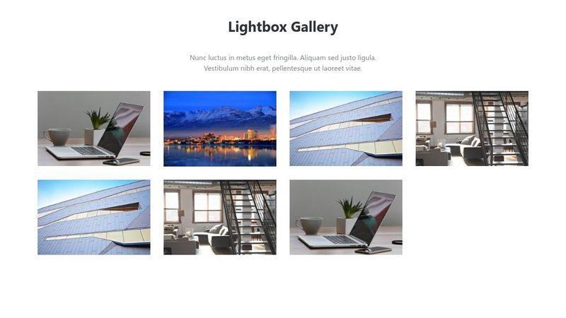 Lightbox Gallery bootstrap 4