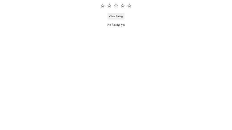 Debounced Star Rating Widget(Vanilla JavaScript)