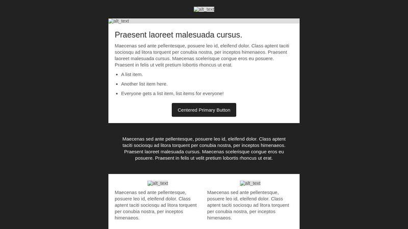 Responsive email template