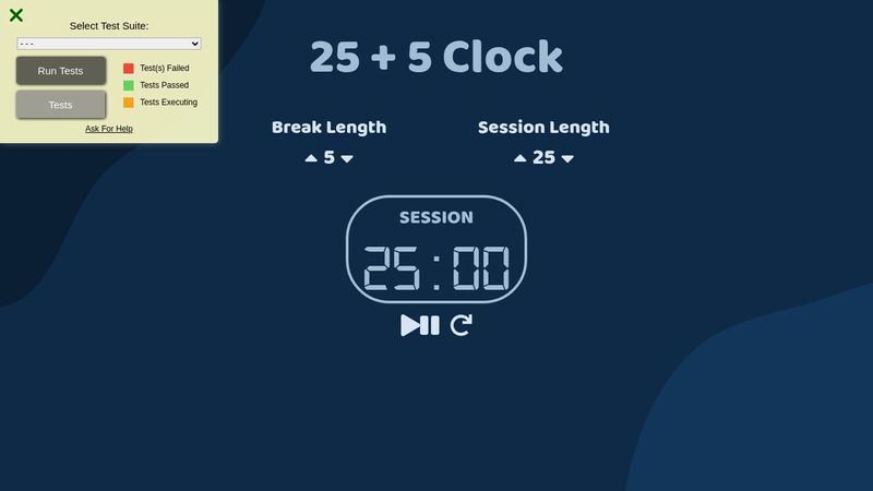 FCC: Front End Libraries Projects - Build a 25 + 5 Clock