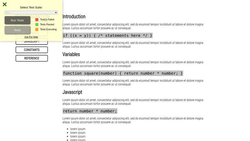 Technical Documentation Page