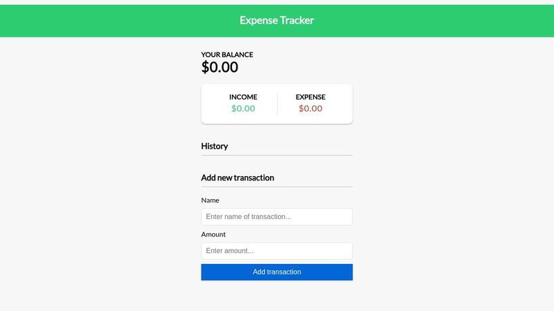 Expense tracker