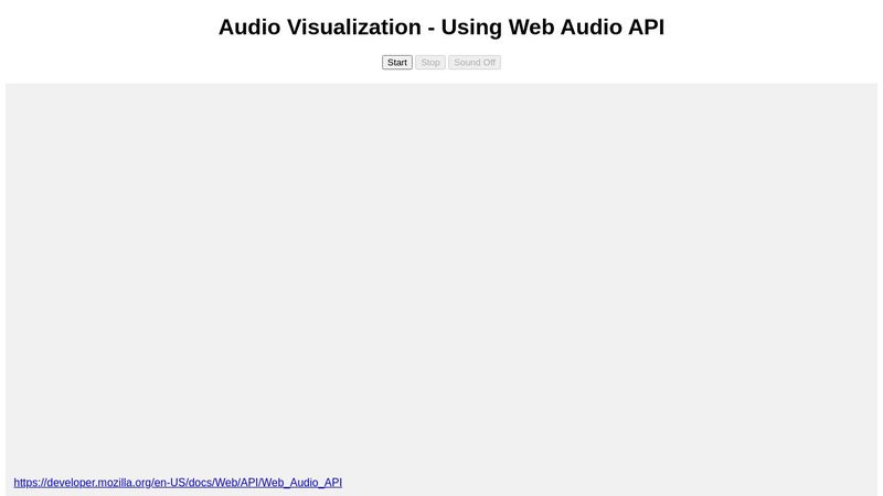 Audio Visualization - Using Web Audio API