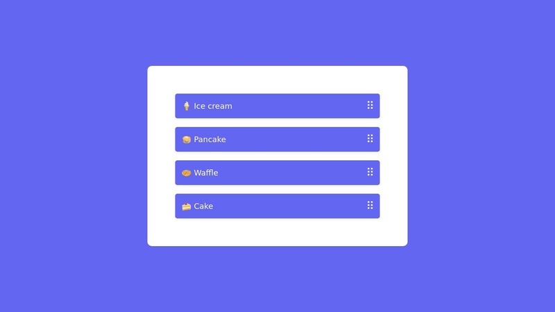 Drag And Drop List Using HTML CSS and Vanila Javascript