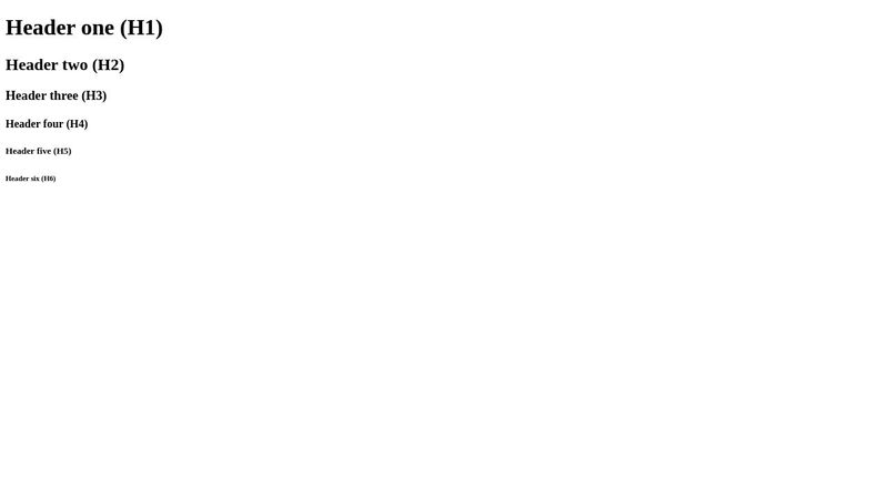 Markdown header syntax