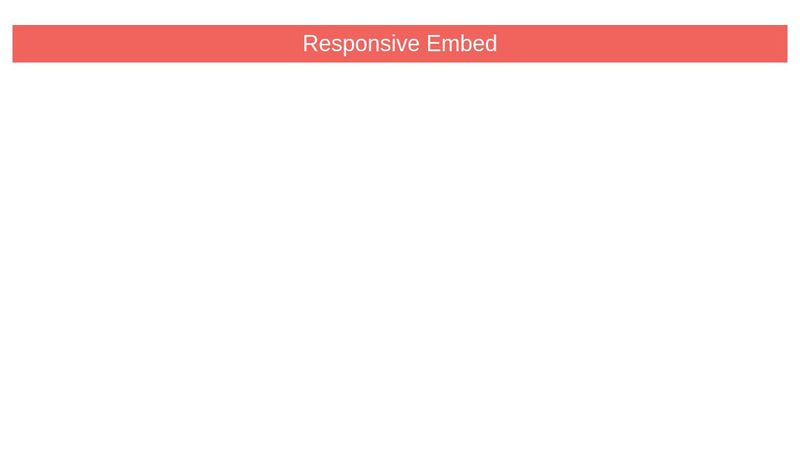 Bootstrap - Responsive Embed