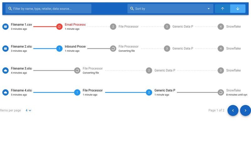 Vuetify - Data Source Dashboard