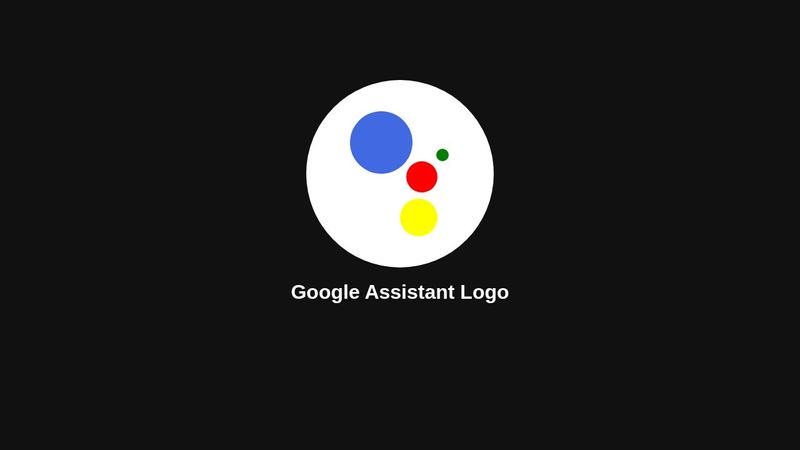 Google Assistant logo using html & css