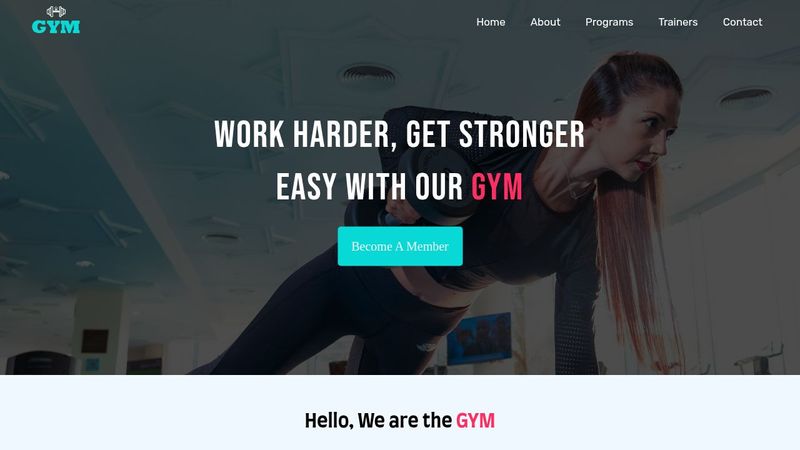 Responsive GYM Website