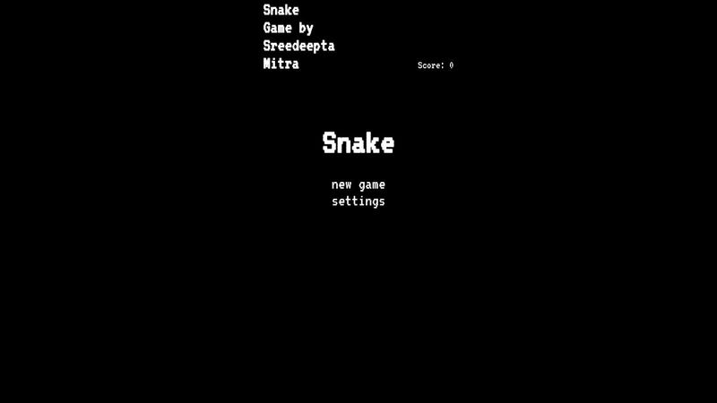 Snake Game In HTML CSS JS Snake Game In HTML CSS JS