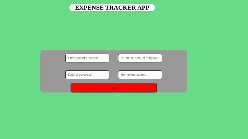 expense tracker