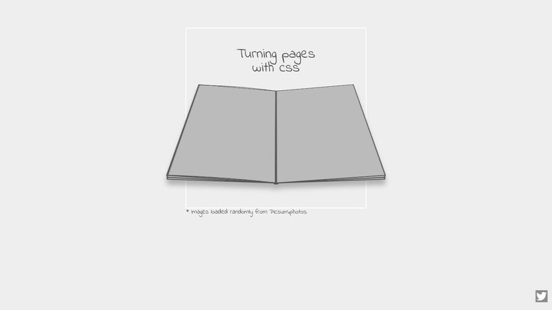 Turning pages with CSS