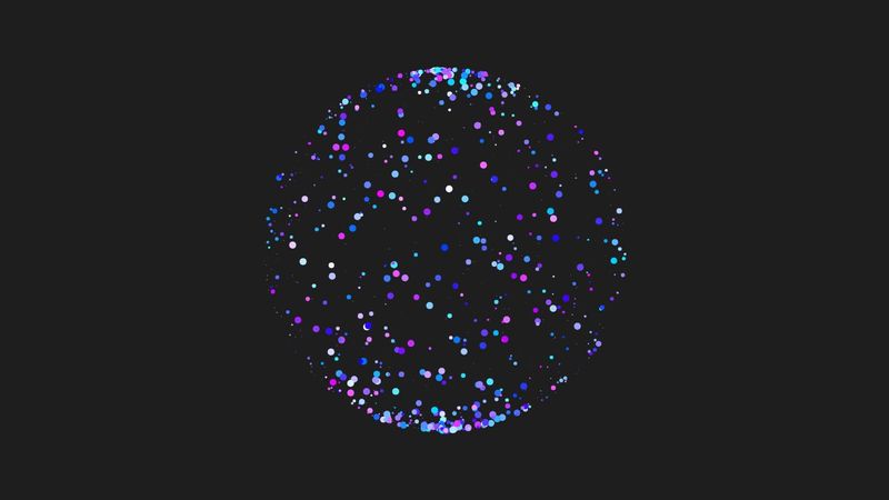 Particles on Canvas: Sphere