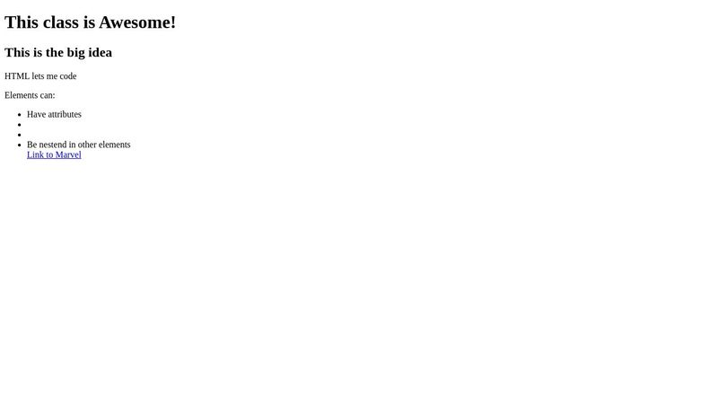 Intro to HTML Lesson Starter