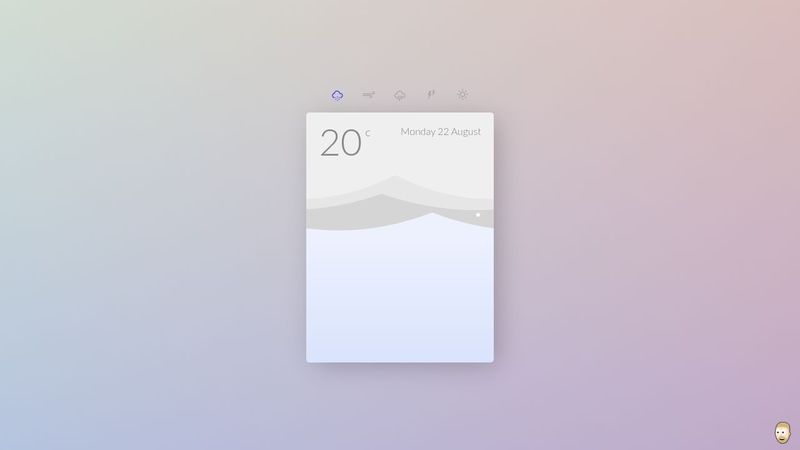 Animated Weather Cards