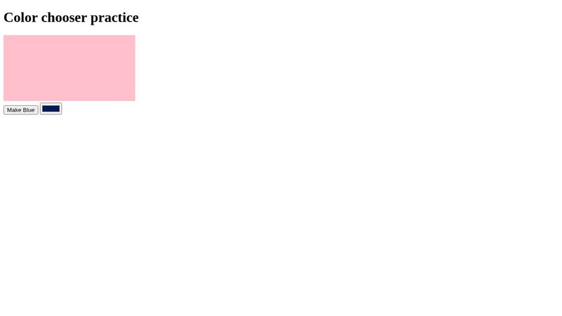 Color chooser practice