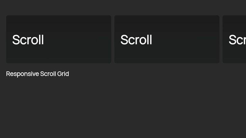 Responsive Scroll Grid