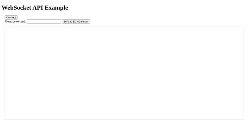 WebSocket Api Example