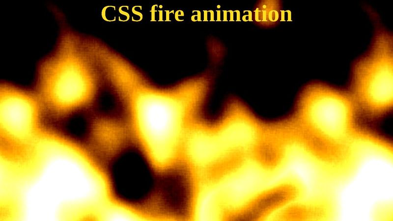 CSS Realistic Fire