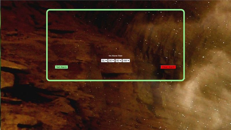 Alarm clock in Vanilla Javascript