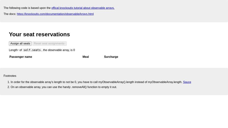 knockout.js observable array stuff