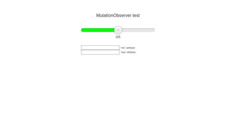 rangeslider.js MutationObserver test