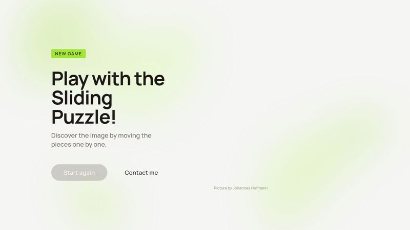 Sliding Puzzle with GSAP Draggable & Tailwind CSS
