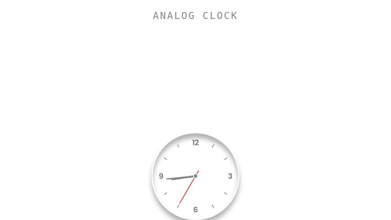 analog clock