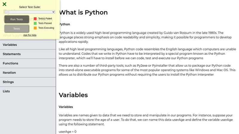 freecodecamp project-Python Docs