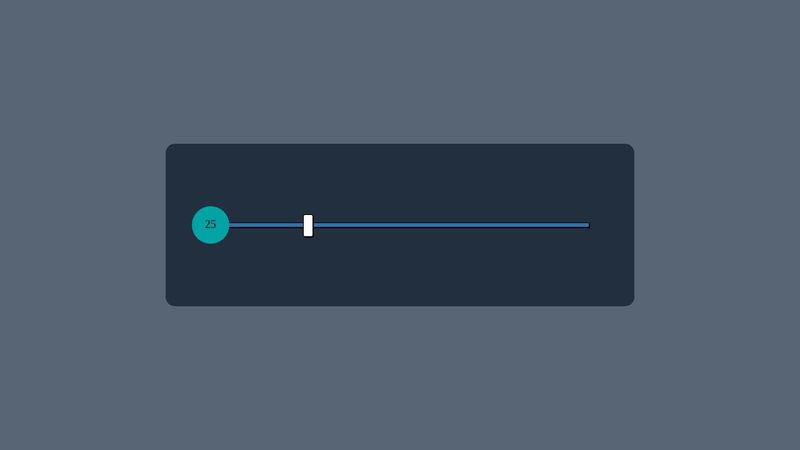 Custom Range slider with Thumb value