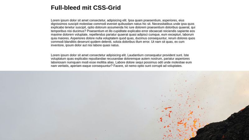 Full-bleed mit CSS-Grid