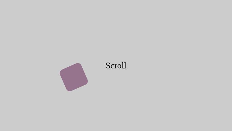Scroll animation pure CSS