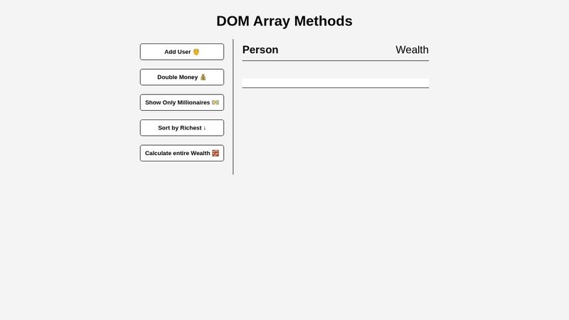 DOM Array Methods