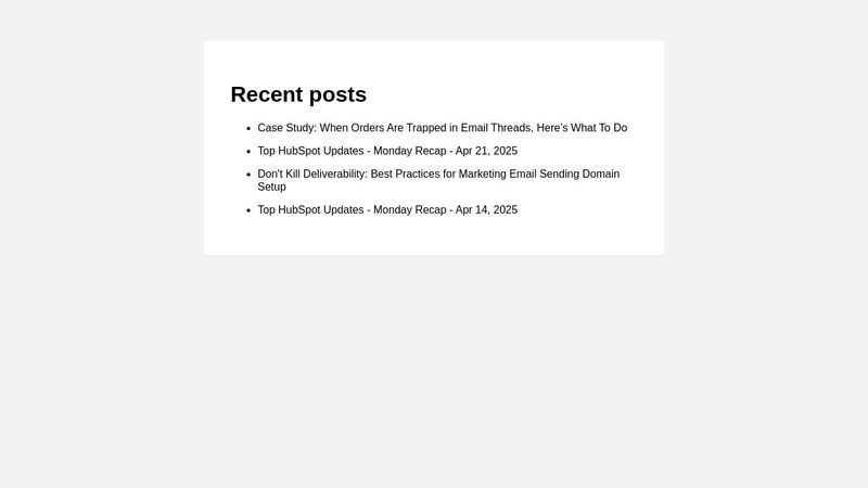 Parse HubSpot RSS feed to HTML