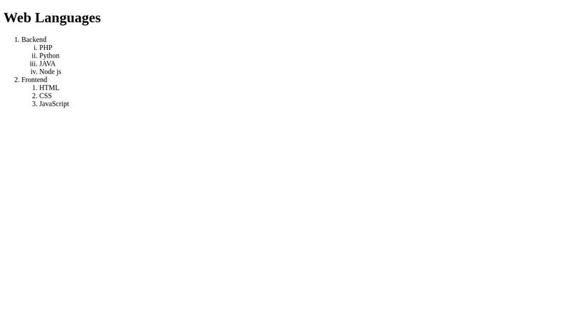 html-multi-level-list